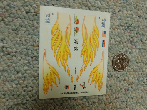 Monogram decals 1/24 Kit# 2721 '36 Ford Coupe Hot Rod ZZ103 | eBay
