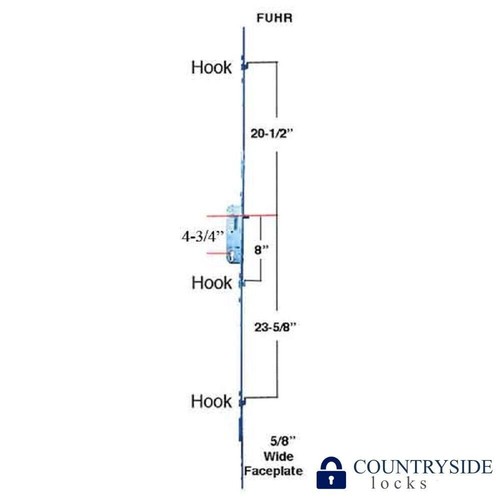 Hoppe FUHR Multipoint Lock 3 Hook Mortise Multipoint Lock For Sliding ...