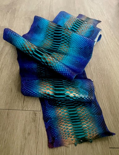 GENUINE SHORTFULL PYTHON SNAKE SKIN HIDE RARE COLOR 1.70 meter LONG ...