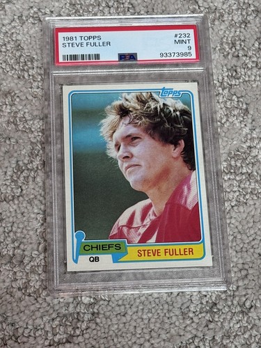1981 TOPPS FOOTBALL CARD PSA 9 KANSAS CITY CHIEFS STEVE FULLER | eBay