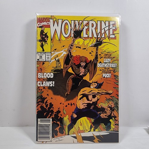 WOLVERINE #35 MARVEL COMICS (1990) Featuring Lady Deathstrike And Puck | eBay