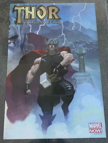 2012 Marvel Comics THOR GOD OF THUNDER poster ~ 24x36 ~ Esad Ribic | eBay