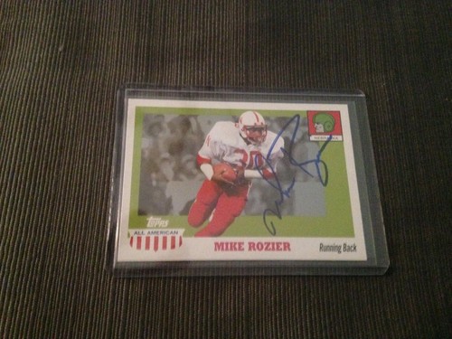 MIKE ROZIER 2005 TOPPS ALL AMERICAN AUTOGRAPH FOOTBALL CARD | eBay