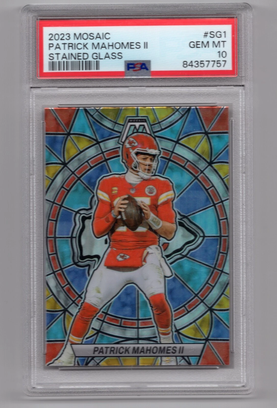 Patrick Mahomes II 2023 Mosaic #SG-1 Stained Glass /(SSP) Price Guide ...