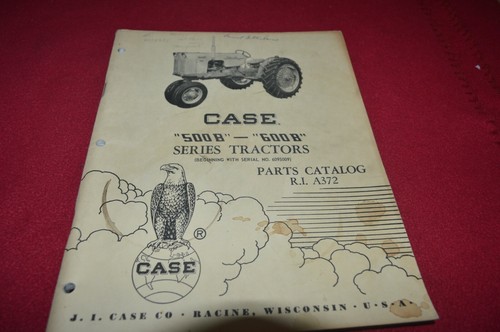 Case 500B Tractor Dealer's Parts Book Manual MFPA | eBay