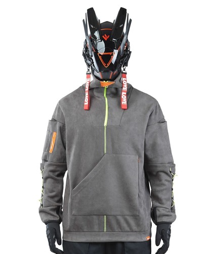 Niepce Neo Sweatshirt Jacket Cyberpunk Techwear Streetwear Turtleneck ...