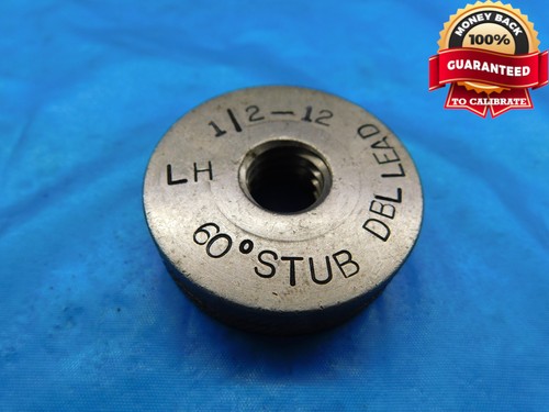 SHOP MADE 1/2 12 60 DEG STUB SOLID DOUBLE LEAD LEFT HAND THREAD RING ...