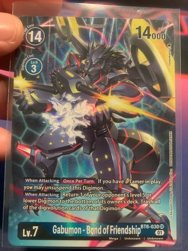 Gabumon - Bond of Friendship Alternate Art SR BT6-030 Digimon Card Game NM | eBay