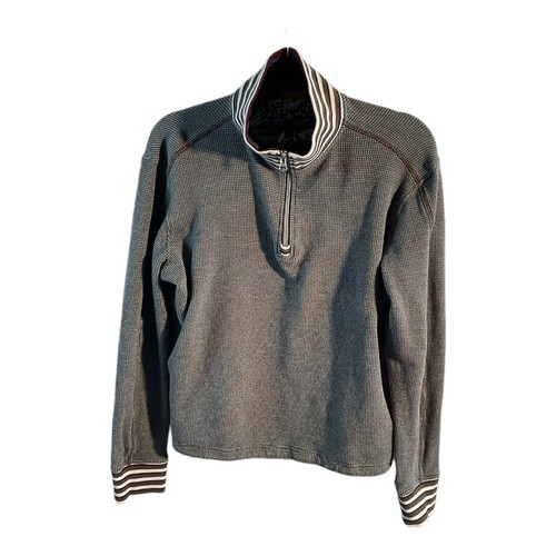 Women’s Robert Graham Striped Quarter Zip Pullover Sweater Size M | eBay