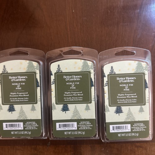 (3) Better Homes & Garden Noble Fir & Pine Scented Wax Melts For Wax ...
