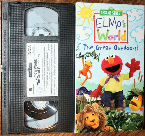 Sesame Street Elmo's World: THE GREAT OUTDOORS! (vhs) VG Cond. Rare ...