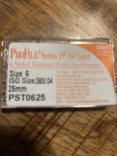 Dentsply ProFile Series 29 25mm Size 6 | eBay