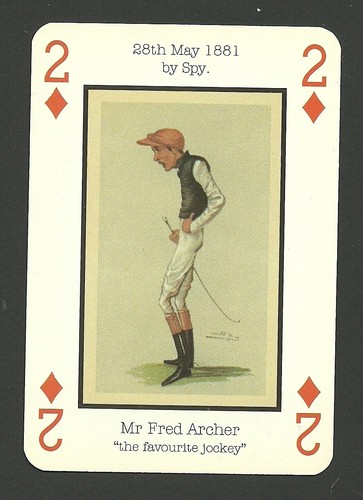 Fred Archer Horse Racing Jockey VF Playing Card The Tin Man | eBay