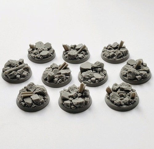 32mm Urban Rubble (1) base for Warhammer 30k 40k Horus Heresy | eBay