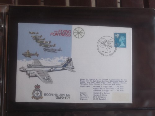 FLOWN IN FORTRESS B17G BIGGINS AIR FAIR COVER 1977 | eBay