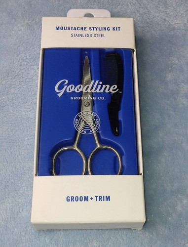 Goodline Grooming Stainless Steel Groom and Trim Moustache Styling Kits ...