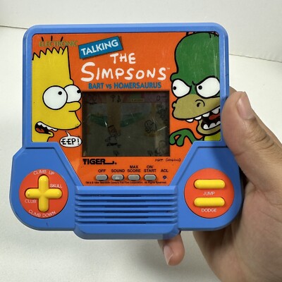 The Simpsons: Bart vs. Homersaurus Tiger (1994) Retro Handheld Games