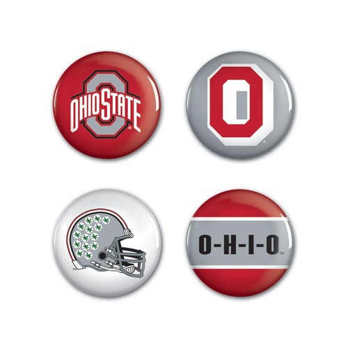 Ohio State Buckeyes Wincraft NCAA Button Pins 4 Pack 1-1/4" Round | eBay