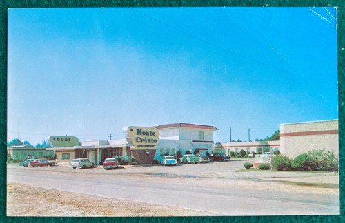 c1950s Grenada Mississippi Postcard Monte Cristo Motor Court Restaurant ...