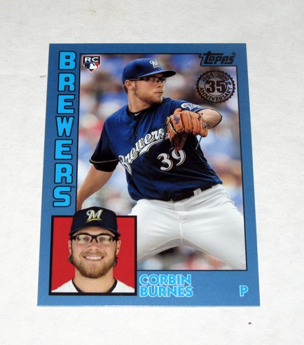 2019 Topps 1984 Retro Rookies Blue CB Corbin Burnes RC Brewers | eBay