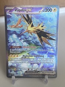 Zapdos ex 2023 Scarlet & Violet: 151 #202/165 Special Illustration Rare ...