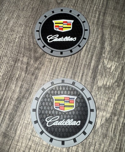 Set of 2 Cadillac Car Cup Holder Coasters 2.75” New | eBay