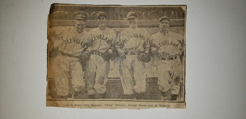 Indians 1924 Picture Tris Speaker Chick Fewster George Burns Roxy ...