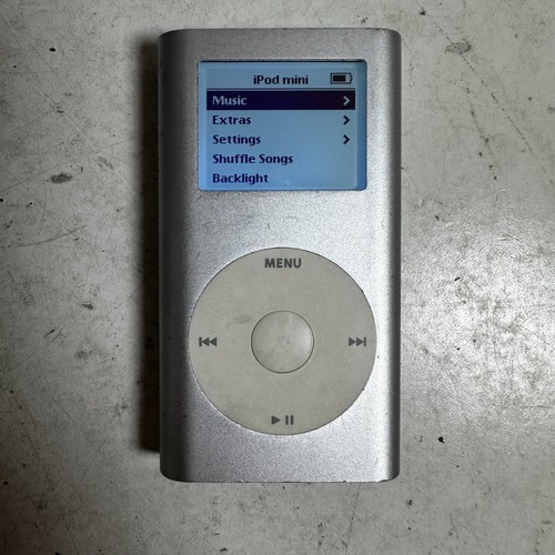 Apple iPod Mini A1051 2nd Generation Silver 6GB Classic Compact MP3 ...