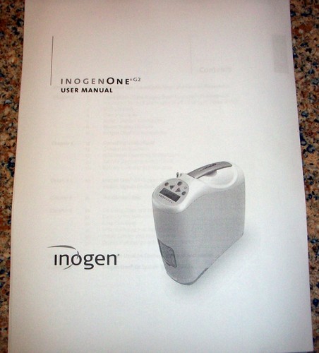 Inogen G 2 User Manual - Laser Reprint on Bright White Paper | eBay