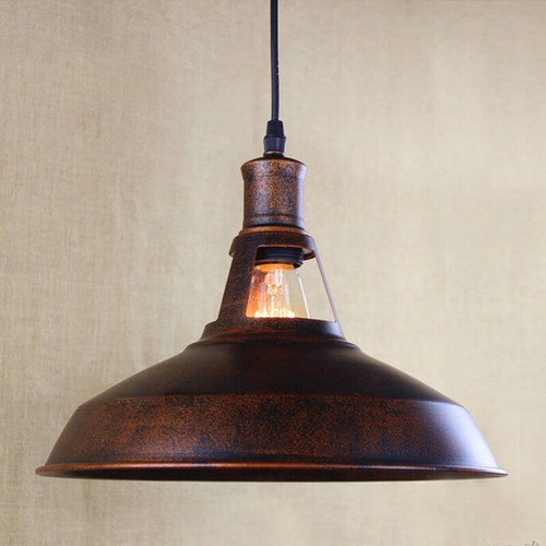Farmhouse Industrial Dome Pendant Light Vintage Rustic Barn Ceiling ...