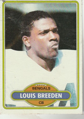 FREE SHIPPING-NRMINT-1980 Topps #364 Louis Breeden Bengals PLUS BONUS ...