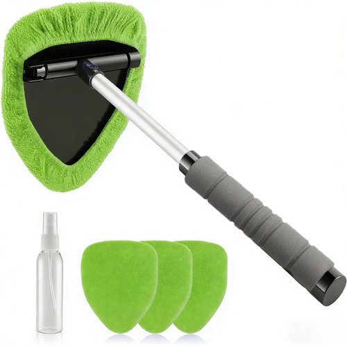Windshield Cleaning Tool Kit Car Window Glass Wiper Cleaner Brush Pad ...