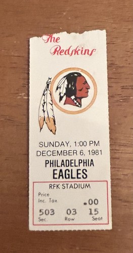 1981 WASHINGTON REDSKINS v PHILADELPHIA EAGLES REGULAR SEASON GAME ...