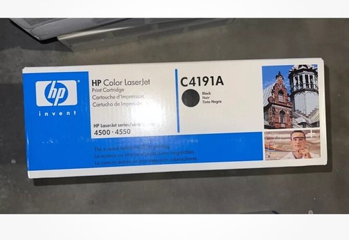 NEW Genuine HP Color LaserJet 4500 4550 C4191A Black Toner Cartridge | eBay