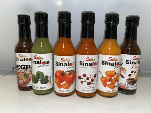 salsa sinaloa mix pack total of 6 bottles 1 of each flavor 5oz | eBay