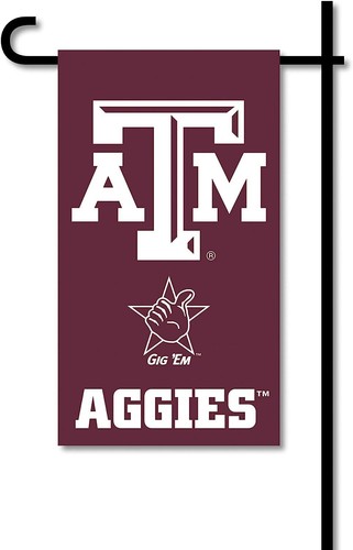 BSI NCAA Texas A&M Aggies Unisex Mini Garden Flag W/Polemini Garden ...
