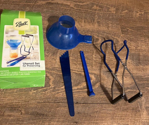 BALL- UTENSIL SET FOR PRESERVING- LIFTER, FUNNEL, HEADSPACE TOOL, LID ...
