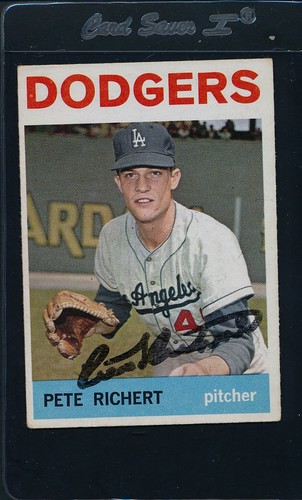 1964 Topps #51 Pete Richert Dodgers Signed Auto *39278 | eBay
