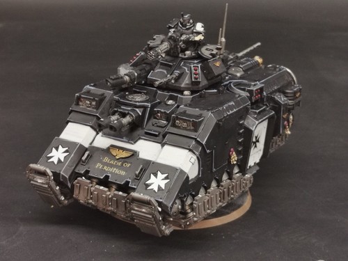 Warhammer 40k space marine Primaris Repulsor Pro painted Black Templar ...