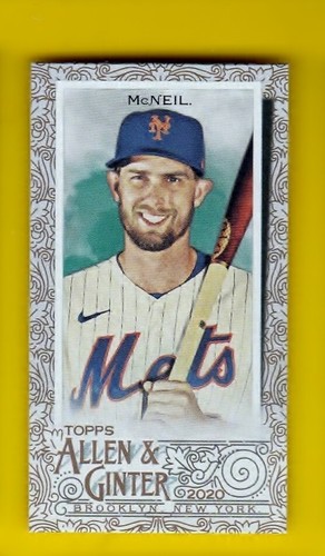 2020 Allen & Ginter 157 Jeff McNeil Gold Mini Mets | eBay