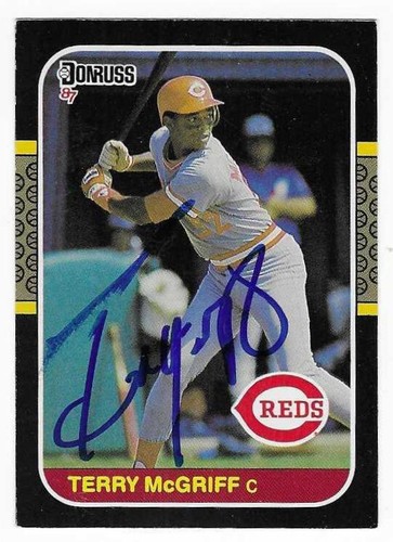 TERRY MCGRIFF 1987 DONRUSS AUTOGRAPHED SIGNED # 512 CINCINNATI REDS | eBay