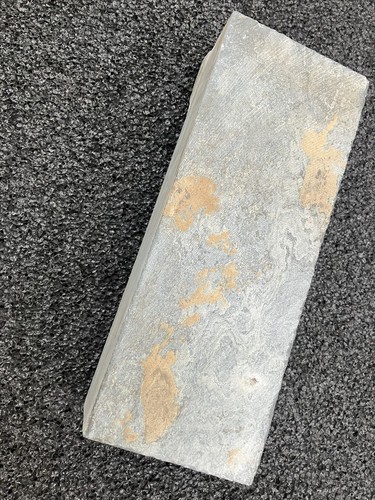 12k grit natural whetstone, orange patterned, second choice + slurry ...