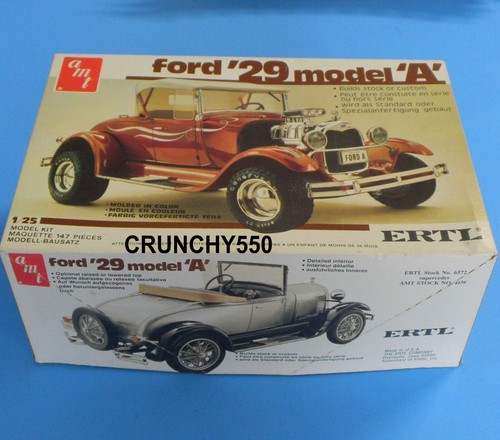 AMT ERTL Ford '29 1929 Model "A" 1/25 Scale Model Kit #6572 Open Box | eBay