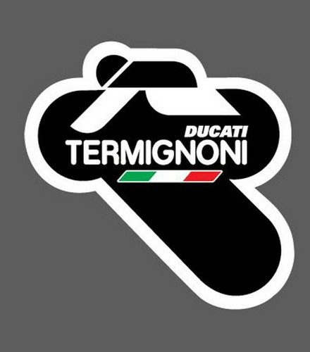 Termignoni Heat Resistant Stickers 9 Cm Left Black Ducati | eBay