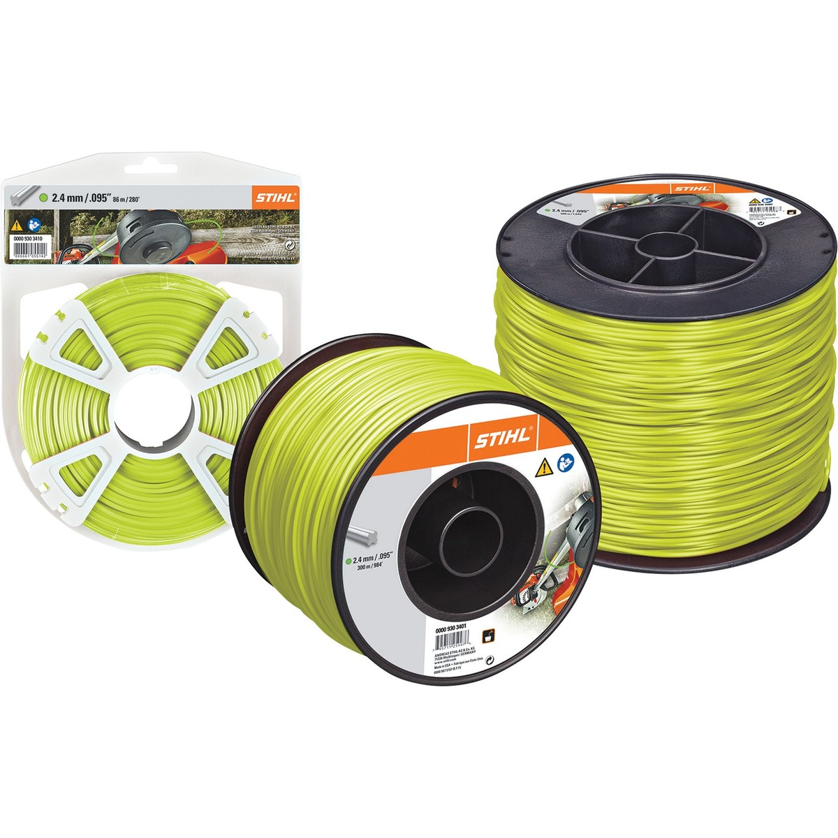 Trimmer Line Spool 5lb Spool Of .095" Round Green Trimmer Line ...