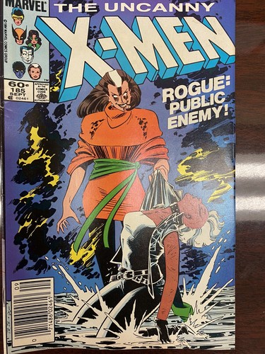 UNCANNY X-MEN #185 - MARVEL COMICS 1984- ROGUE PUBLIC ENEMY | eBay