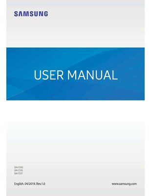 Samsung Galaxy User Manual for sale | eBay