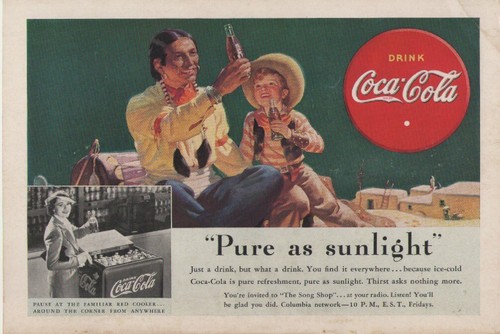 Vintage 1938 Coca Cola "Pure as Sunlight" magazine Print Ad | eBay
