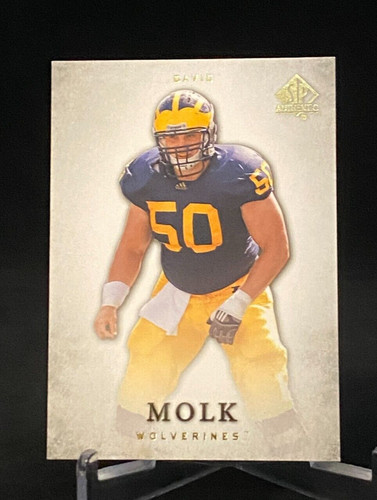 2012 Upper Deck SP Authentic Rookie #95 David Molk Michigan Wolverines ...