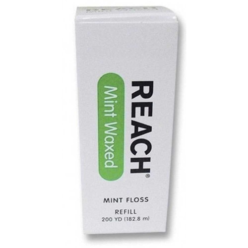 Johnson & Johnson Reach Mint Floss Waxed refill spool 200 yds 2733 ...